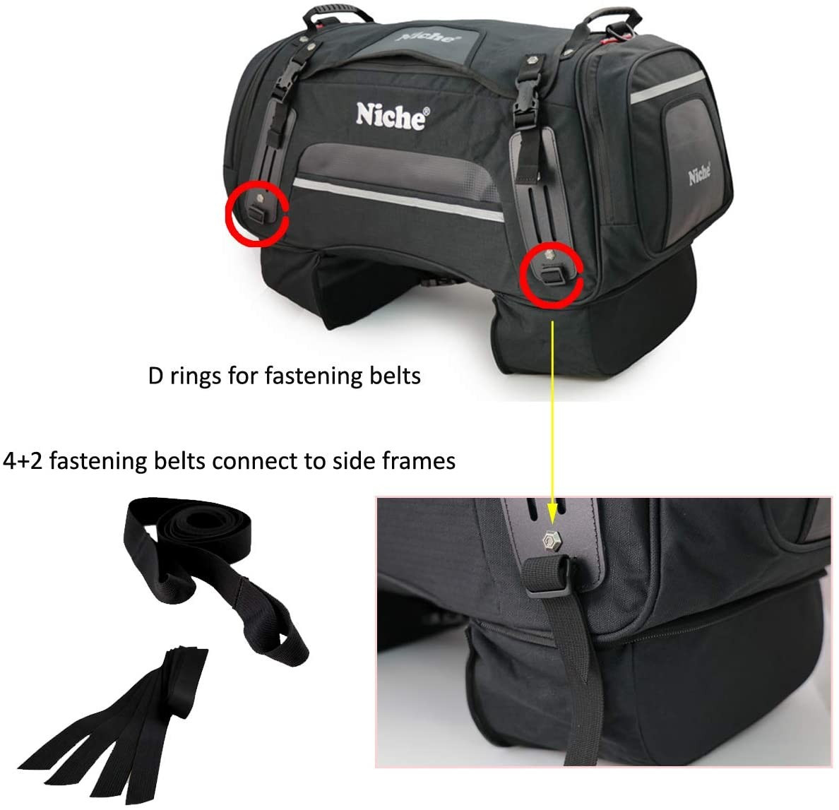 Buy Niche Motorcycle Tail Bag Travel Luggage